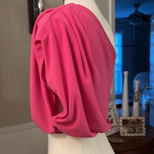 Zara | Tops | Zara One Shoulder Pink Top | Poshmark